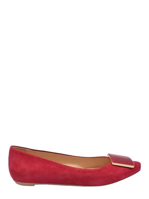 TOD'S Suede Ballet Flats - Pink