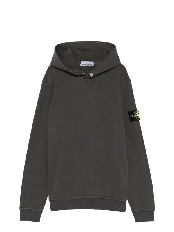 Stone Island Hooded Sweatshirt - Gray