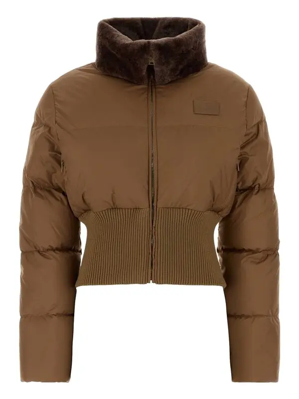 Fendi Padded Down Jacket - Brown