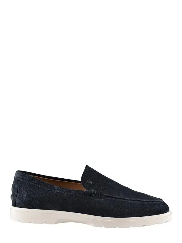 TOD'S Suede Slipper Moccasins - Blue
