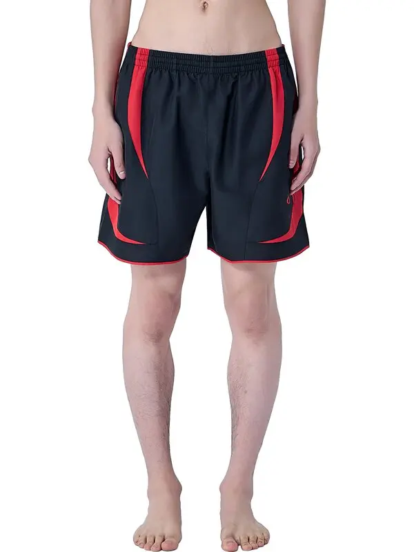 Balenciaga Soccer Swim Shorts - Black