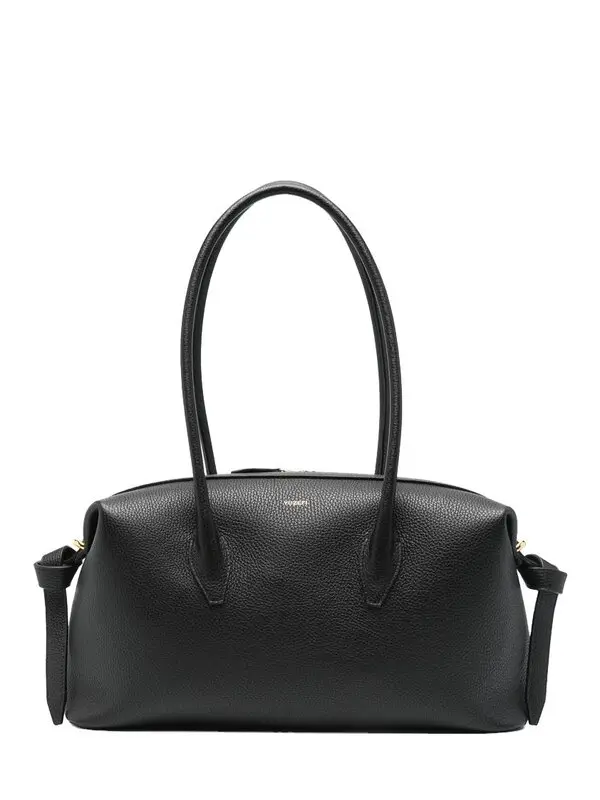 Yuzefi Leather Top Handle Bag - Black