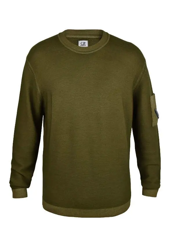 C.P. COMPANY Knitted Crewneck Sweatshirt - Green