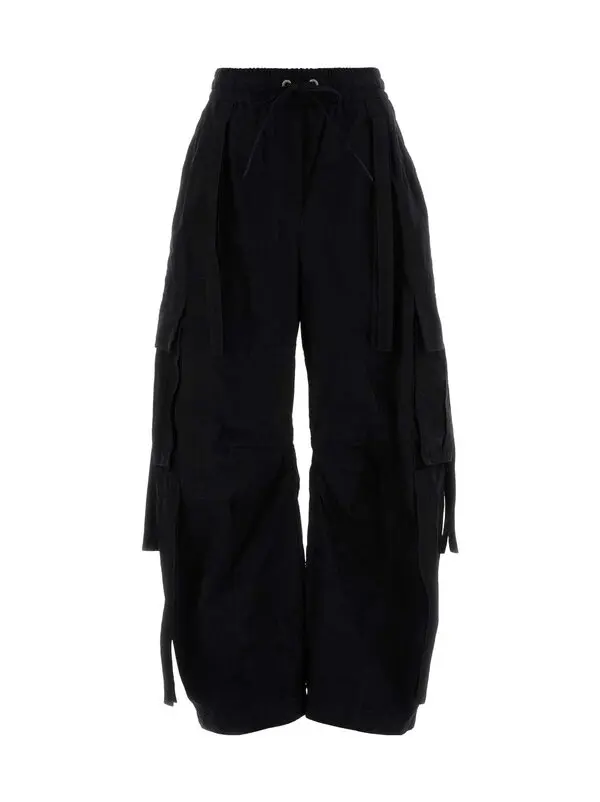 Dolce & Gabbana Cotton Blend Cargo Pants - Black