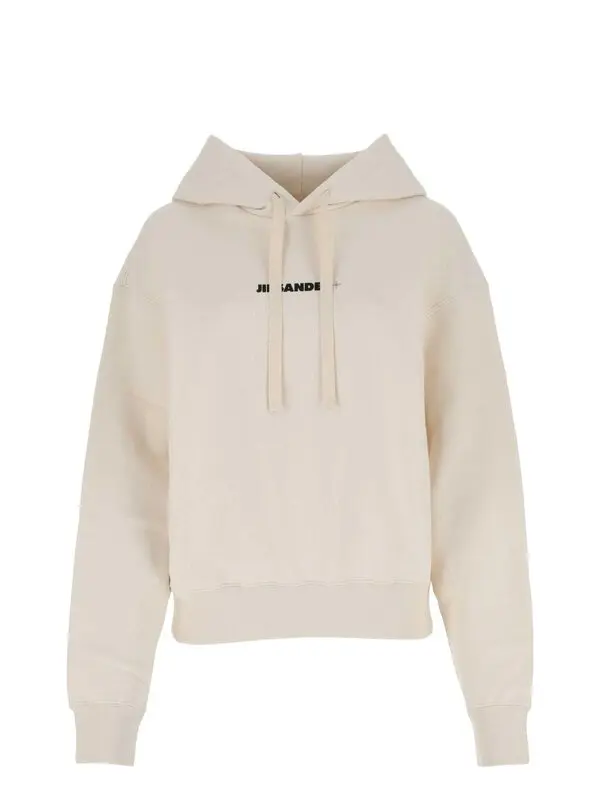JIL SANDER Oversize Cotton Sweatshirt - Yellow