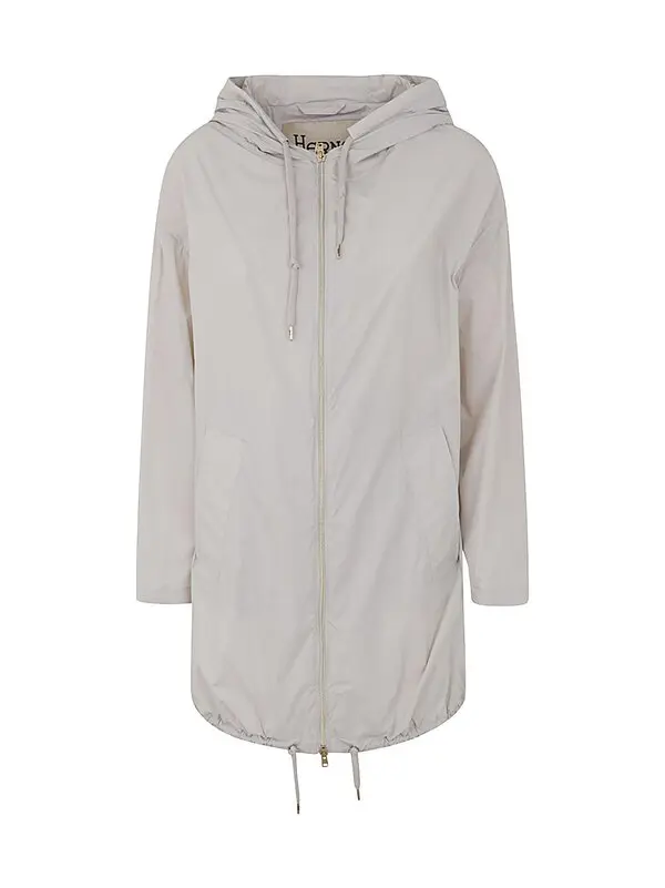 Herno Stretch Maxi Bomber - White