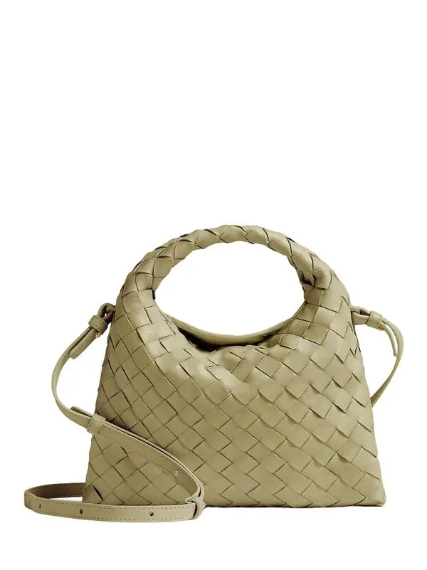 Bottega Veneta Mini Hoop Bag Woven Calfskin - Multicolor