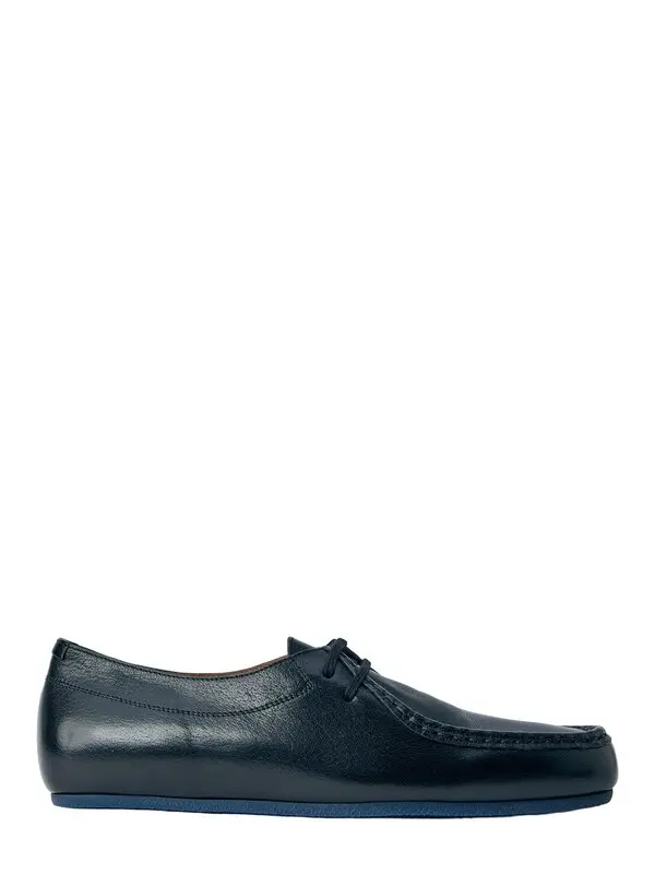 JIL SANDER Leather Moccasins With Stitched Detailing - Black