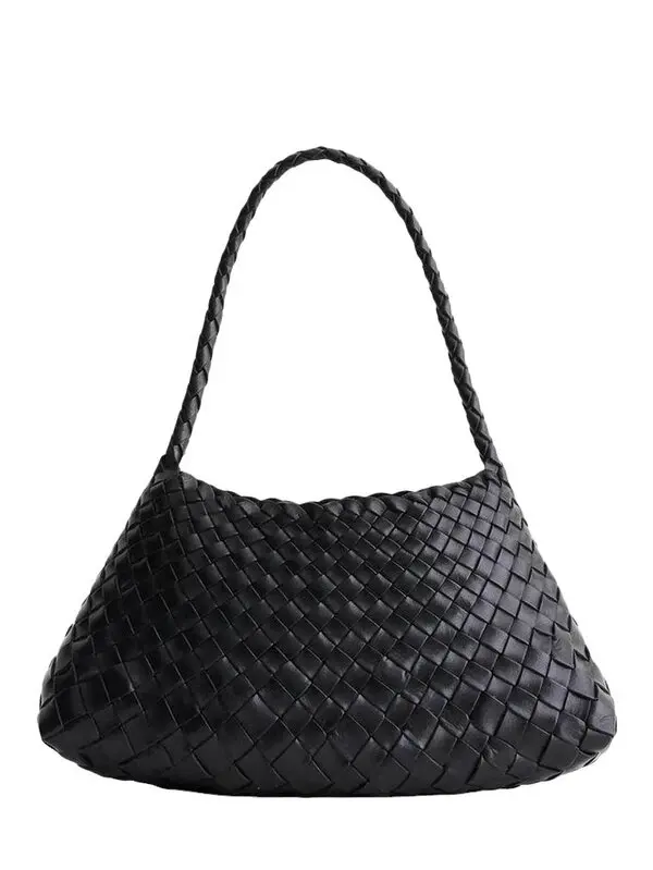 Dragon Diffusion Rosanna Mini Bag In Woven Leather - Black