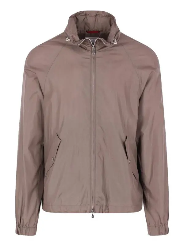 Brunello Cucinelli Silk Blouson Jacket - Multicolor