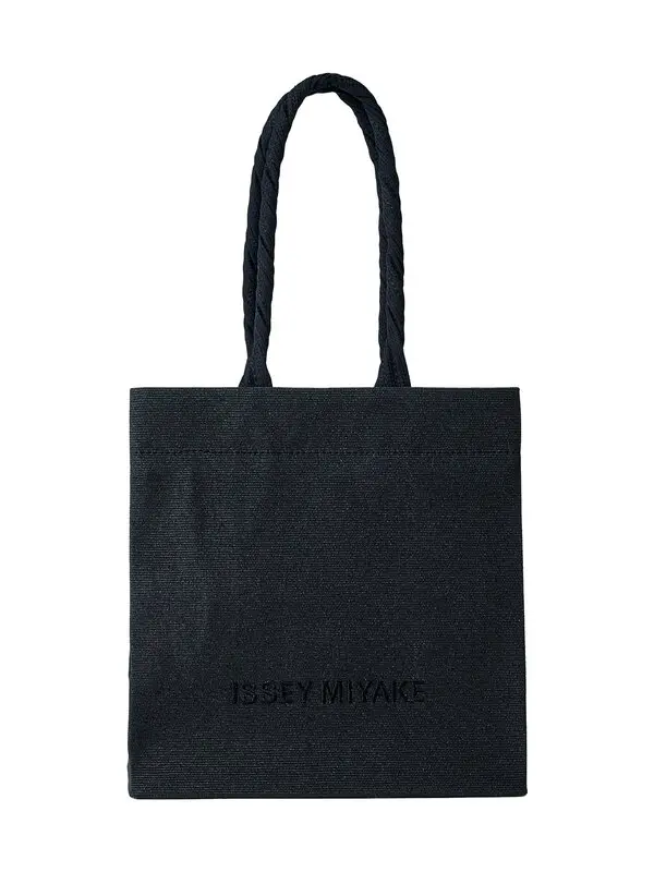Issey Miyake Washi Paper Tote Bag With Logo Print - Black