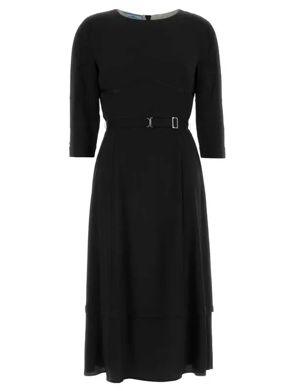 Prada Acetate Blend Dress - Black