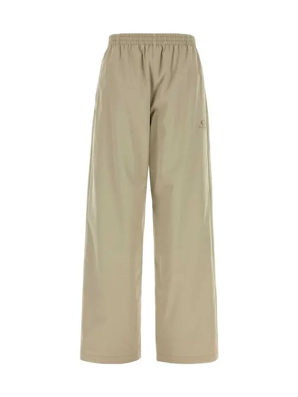 Balenciaga Stretch Polyester Wide-leg Pant - Brown