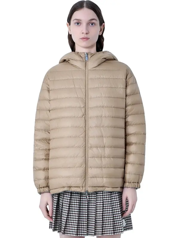 Moncler Grimpante Reversible Hooded Down Jacket - Cream