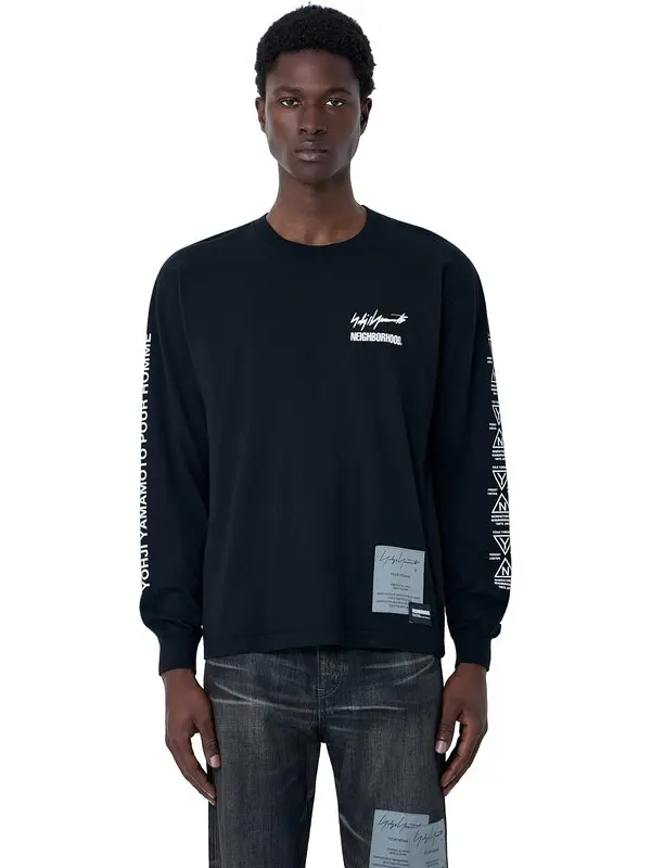 Yohji Yamamoto X Neighborhood Long-sleeve T-shirt - Black