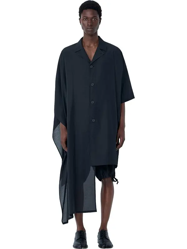 Yohji Yamamoto Cape Jacket - Black