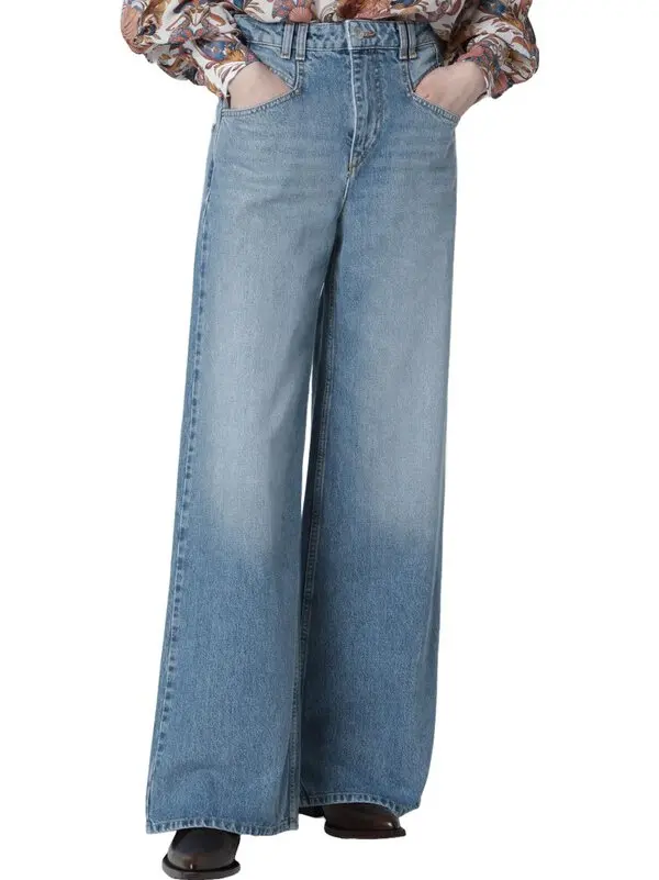 Isabel Marant Étoile Wide-leg Cotton Denim Jeans - Blue