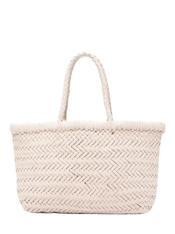 Dragon Diffusion Mini Flat Gora Handbag - Cream