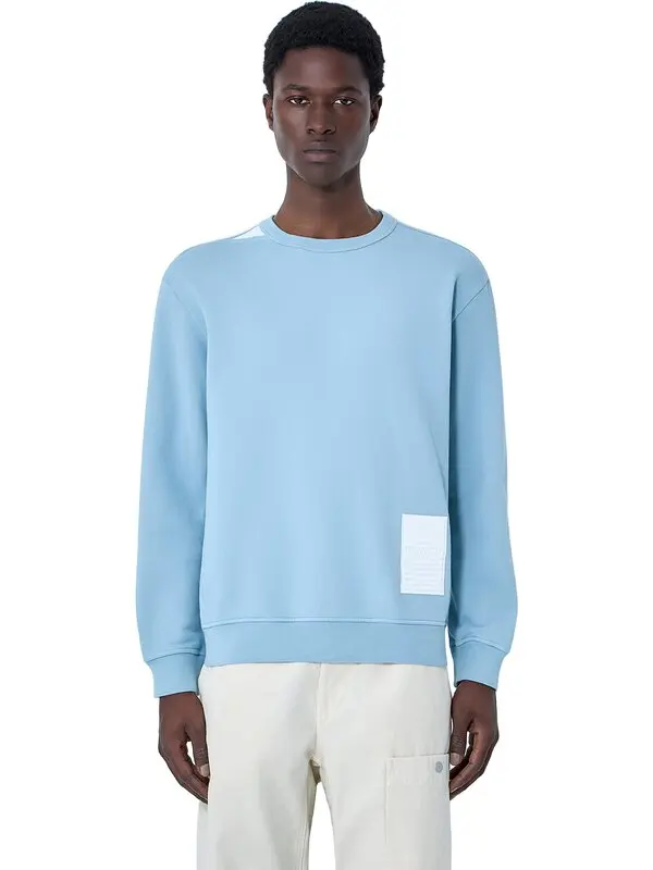 Stone Island Cotton Jersey Crewneck Sweatshirt - Blue