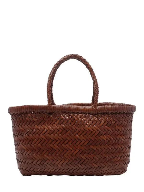 Dragon Diffusion Mini Flat Gora Handbag - Brown