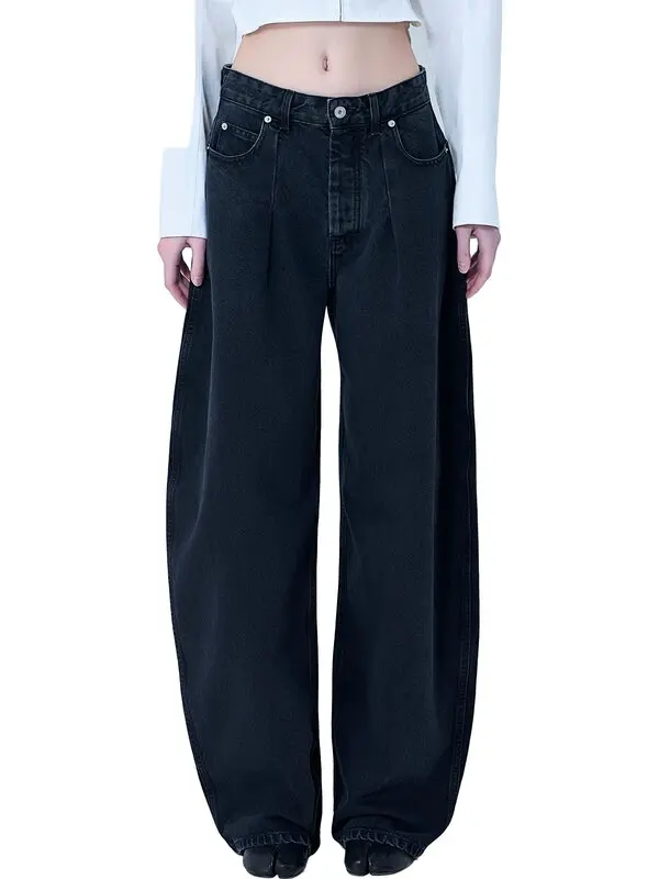 Jacquemus De Nîmes Ovalo Jeans - Black
