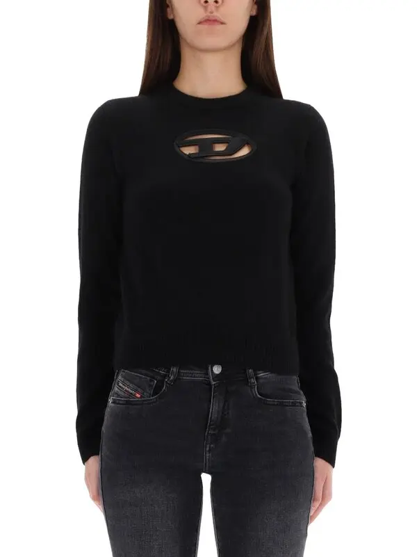 DIESEL® M-areesa Jersey Slim Fit Wool Cashmere - Black