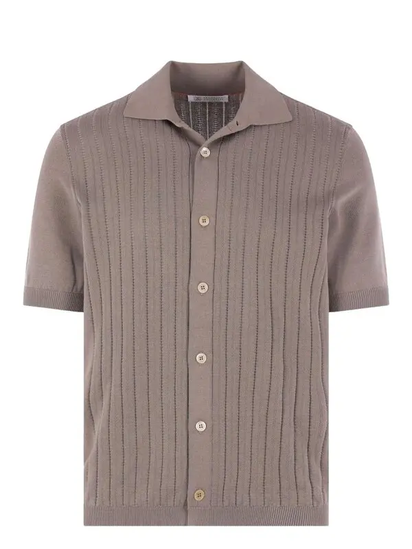 Brunello Cucinelli Knitted Cotton Cardigan - Multicolor