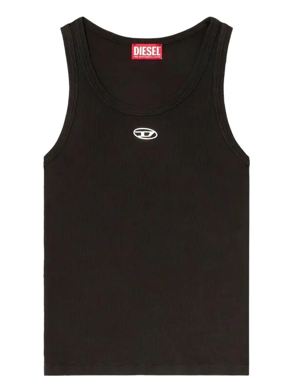 DIESEL® Ribbed Tank Top - Black