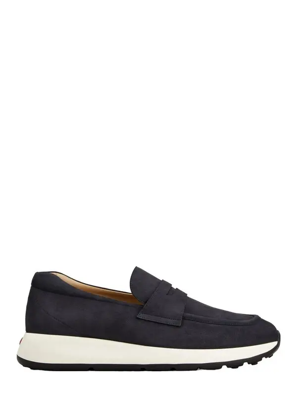 TOD'S Leather Loafers With Penny Slot Detail - Multicolor
