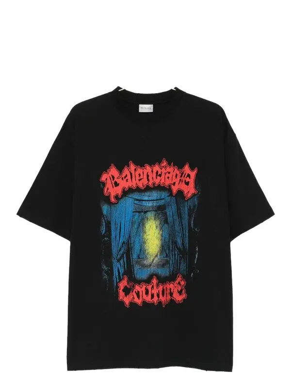 Balenciaga Printed Cotton T-shirt - Multicolor