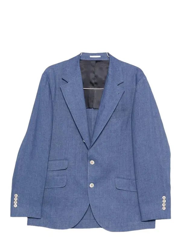 Brunello Cucinelli Linen Single-breasted Suit - Multicolor
