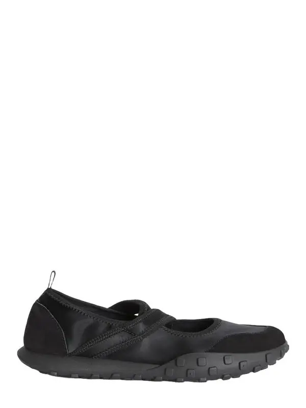 JIL SANDER Moon Suede Ballet Flats - Black