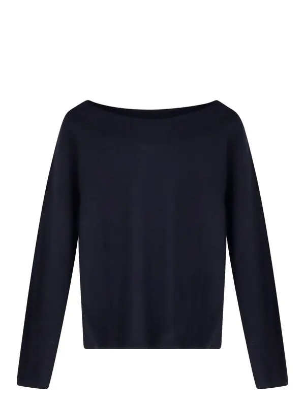 Max Mara Cashmere Boat Neck Sweater With Removable Waistband - Multicolor
