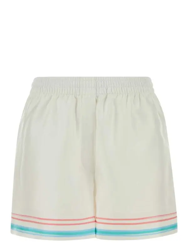 Casablanca Silk Shorts - White
