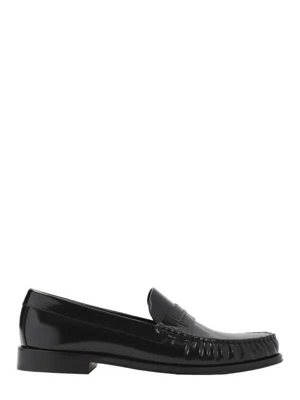 TOM FORD Calf Leather Penny Loafers - Black