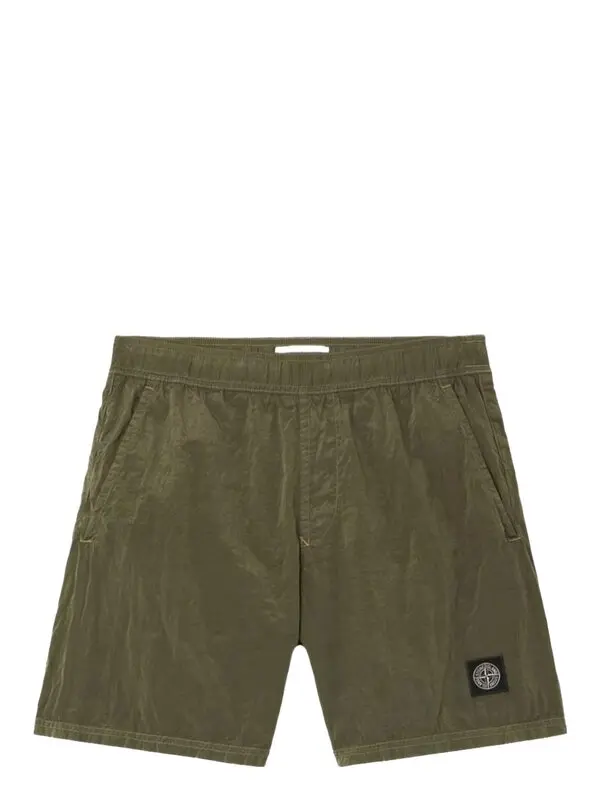 Stone Island Logo Patch Swim Shorts - Multicolor