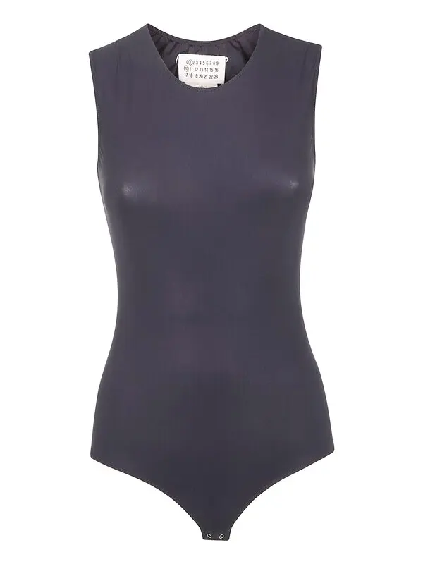 MAISON MARGIELA Round Neck Basic Bodysuit - Black