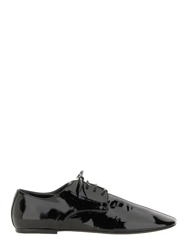 Dries Van Noten Glossy Leather Lace-up Shoes - Black