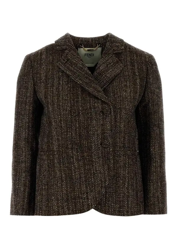 Fendi Wool Blend Blazer - Multicolor