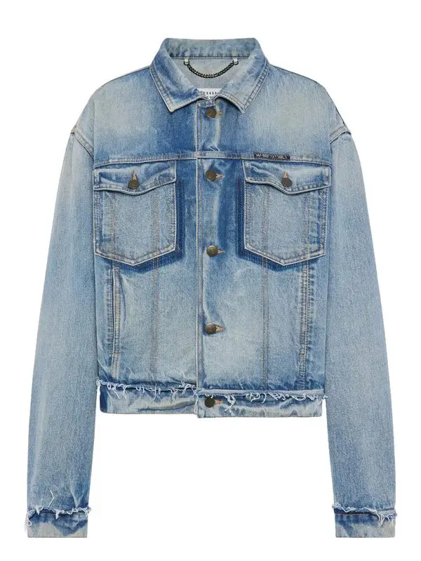MAISON MARGIELA Light Cotton Denim Jacket - Blue