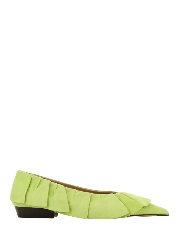 JW Anderson Suede Ballerinas - Green