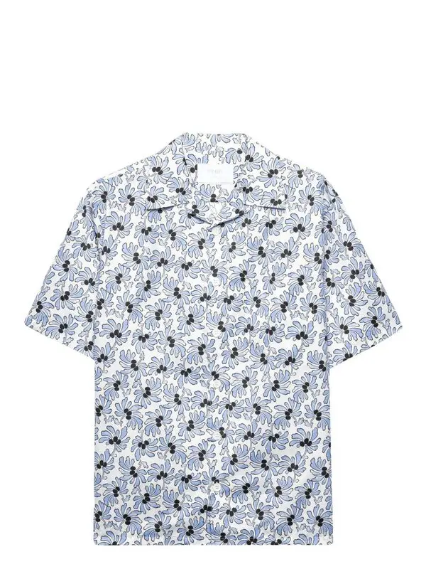 Prada Printed Cotton Blend Shirt - Multicolor