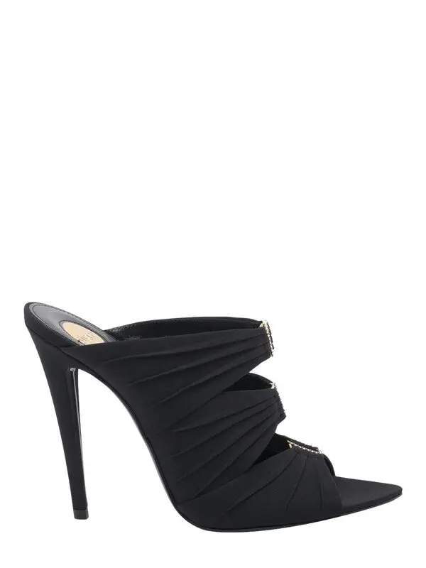 Saint Laurent Emilie Pump Sandals - Black