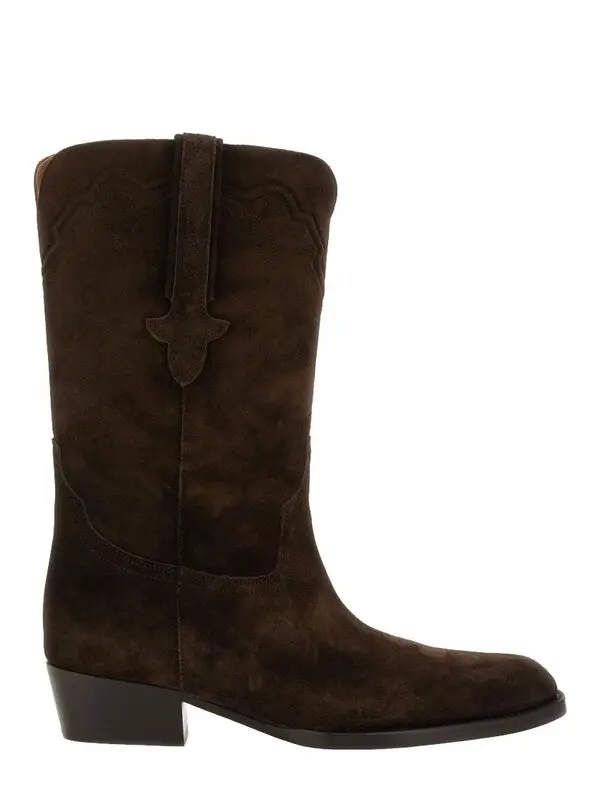 Paris Texas Hilda Suede Boots - Brown