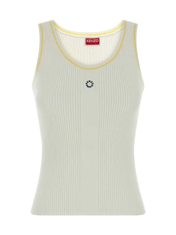 Kenzo Viscose Blend Tank Top - White