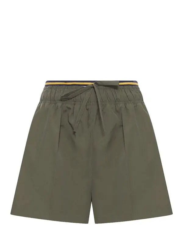 Prada Technical Fabric Shorts With Drawstring Waist - Multicolor