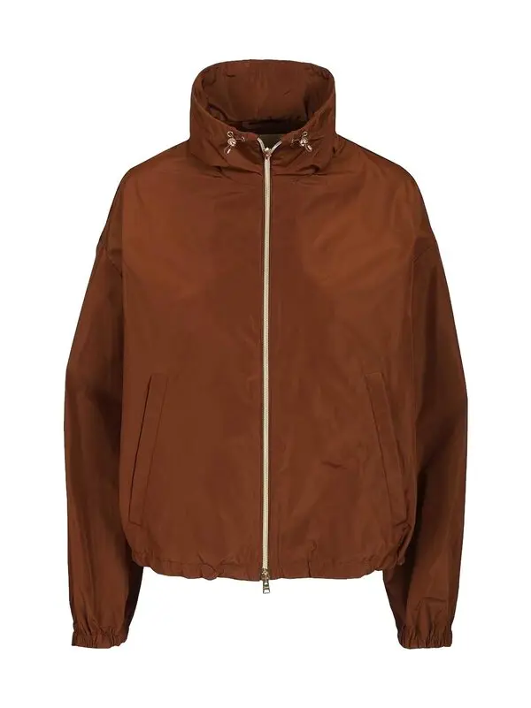 Herno Taffeta Parka With Water-repellent Treatment - Brown