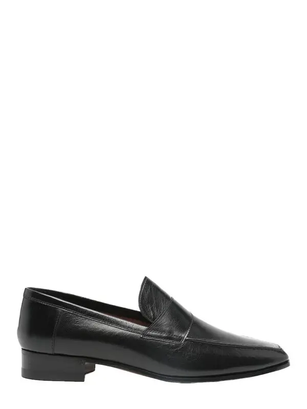 Paris Texas Leather Loafers - Black