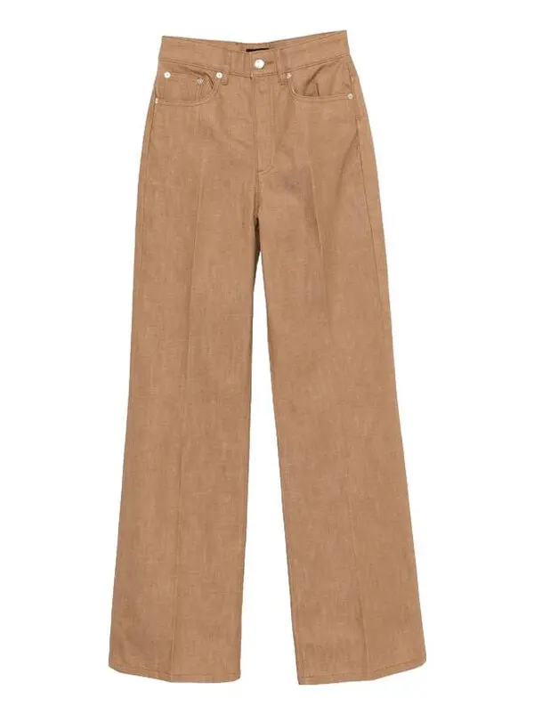 A.p.c. High-rise Wide-leg Jeans - Brown