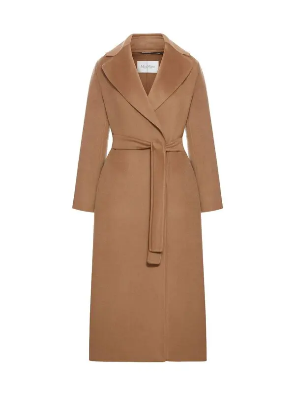 Max Mara Aceri Cashmere Robe Coat - Brown